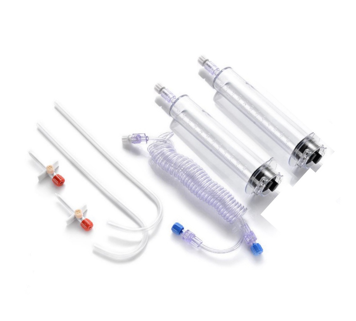 Contrast angiographic dual MRI injector syringe kit for Medrad Spectris ...