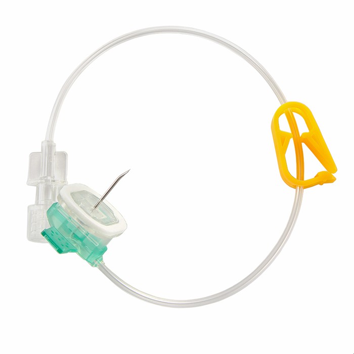 Butterfly Safety Huber needles, micro bore tubing with tip bent ...