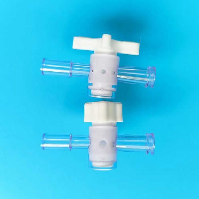 3.0mm large-bore high-flow two three way 2-way stopcock, high flow ...