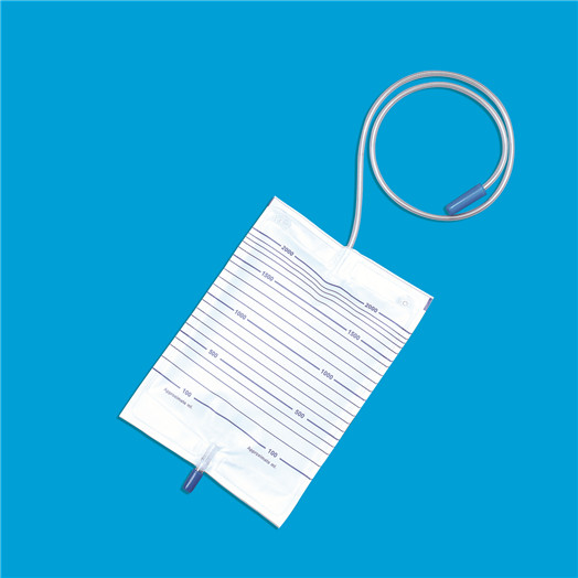 Transparent 2000ml Cheap economic Urine Bag with Anti-Reflux Flutter ...