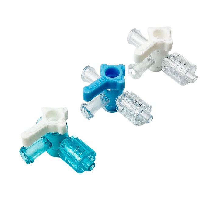 Small 2-way stopcock with OFF handle male luer lock cap, Transducer ...