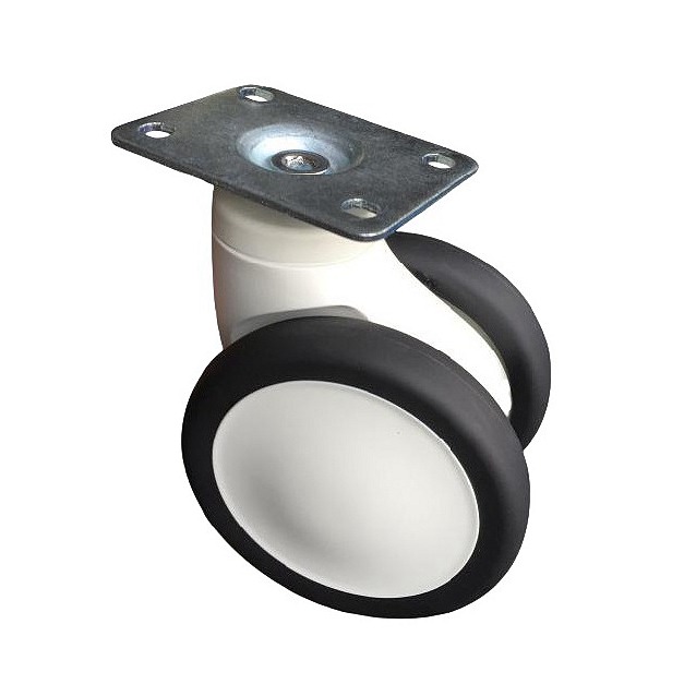 Heavy duty loading quiet no noise caster with 2 pedals, high ...