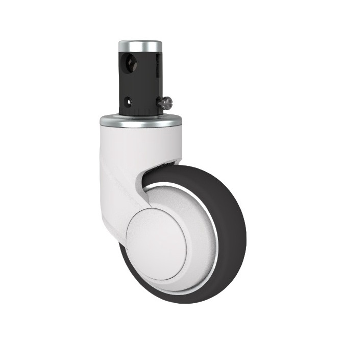 Medical Single wheel fatigue resistance Central Locking Caster, silent ...