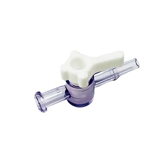 Female luer lock connector to OD 4.0mm ID 2.45mm One way stopcock, 2 ...