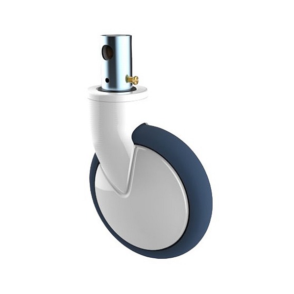 High Density Aluminum Alloy Central locking caster with high stability ...