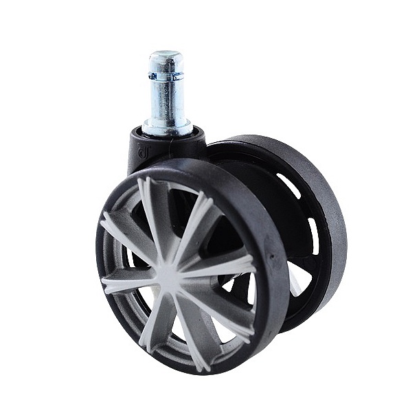 30mm 50mm – 75mm Twin wheel swivel caster with lock brake, stainless A3 ...