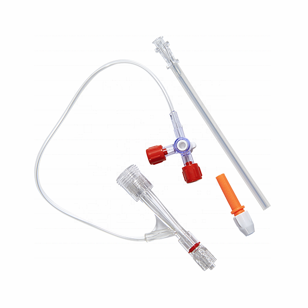 0Fr - 7Fr Push pull type hemostatic Y connectors, male luer lock press ...